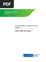 ISRS 4400 Agreed Upon Procedures - Revised | PDF | Judgment (Law ...