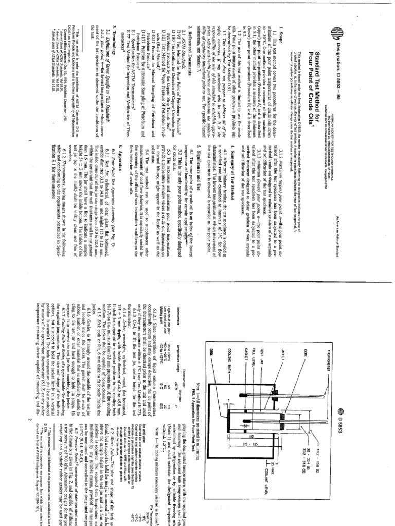 Astm D5853 | PDF