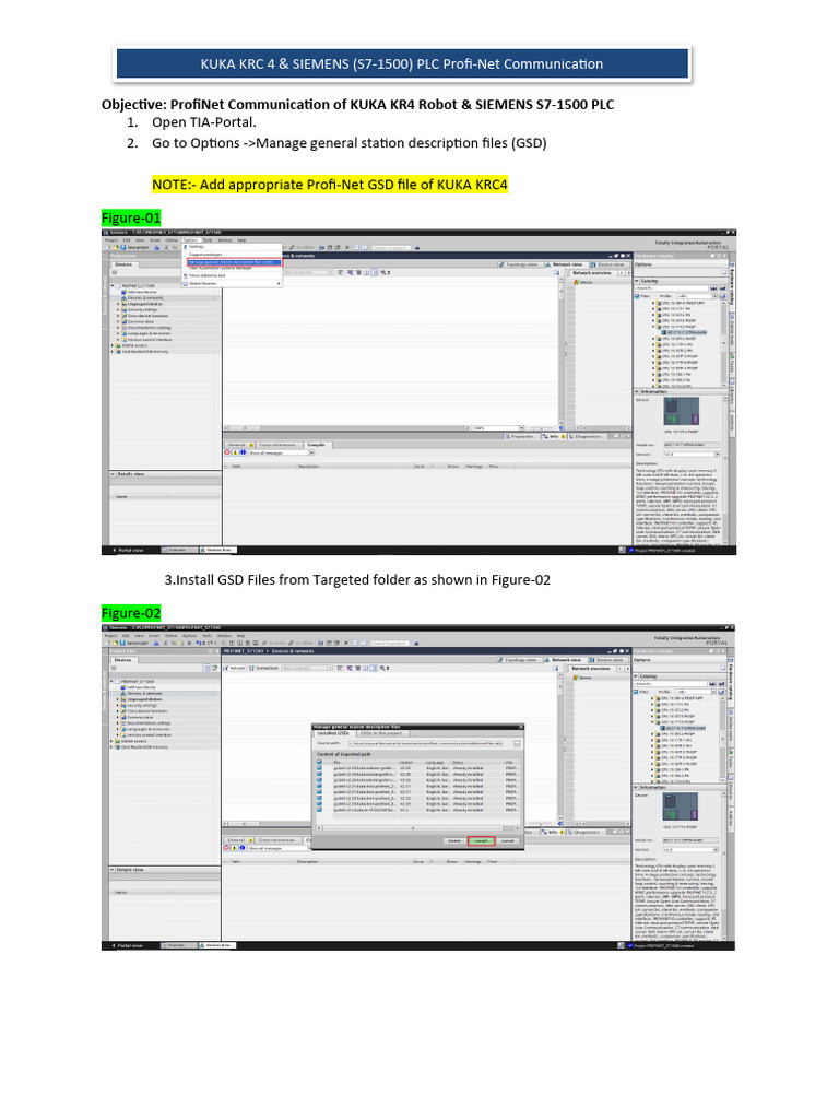 ProfiNet Communication KUKA KRC4 ROBOT and SIEMENS S7-1500 PLC | Download Free PDF ...