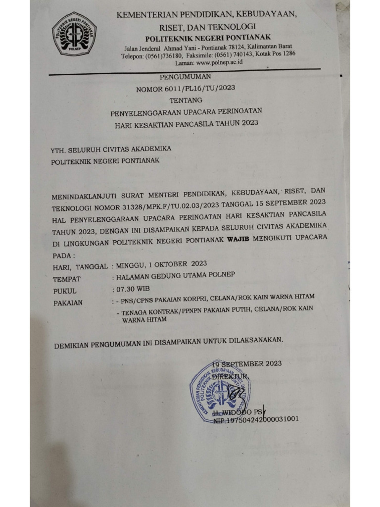 Apel 1 Okt 2023 | PDF