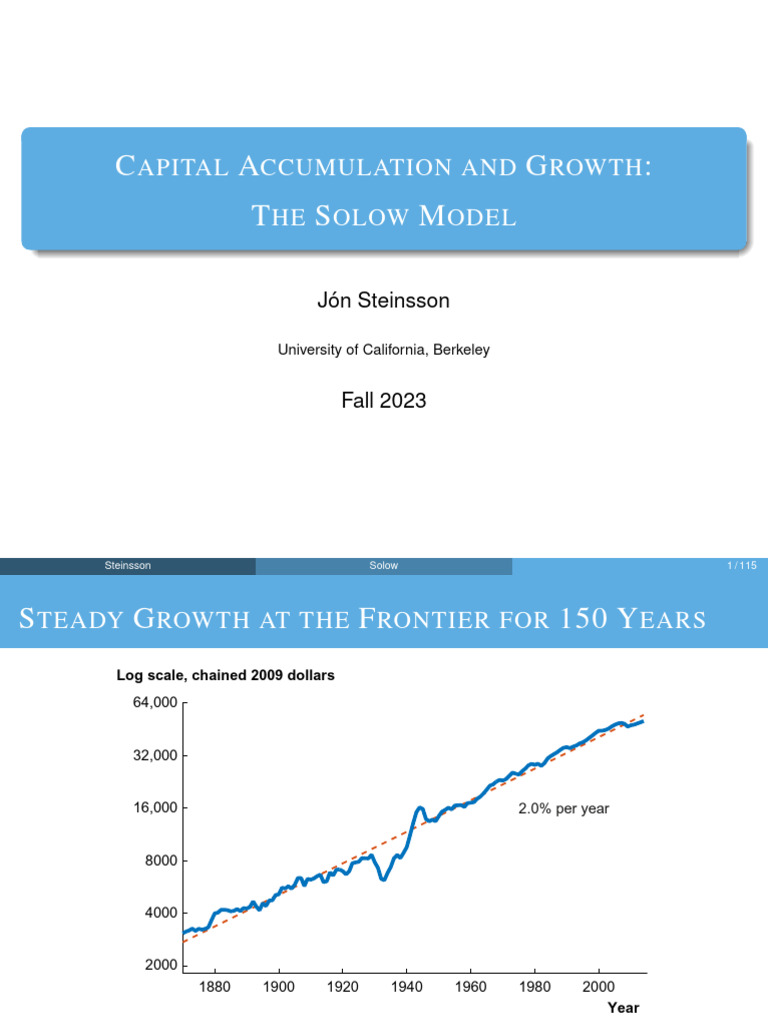 Solow | PDF | Economic Growth | Production Function