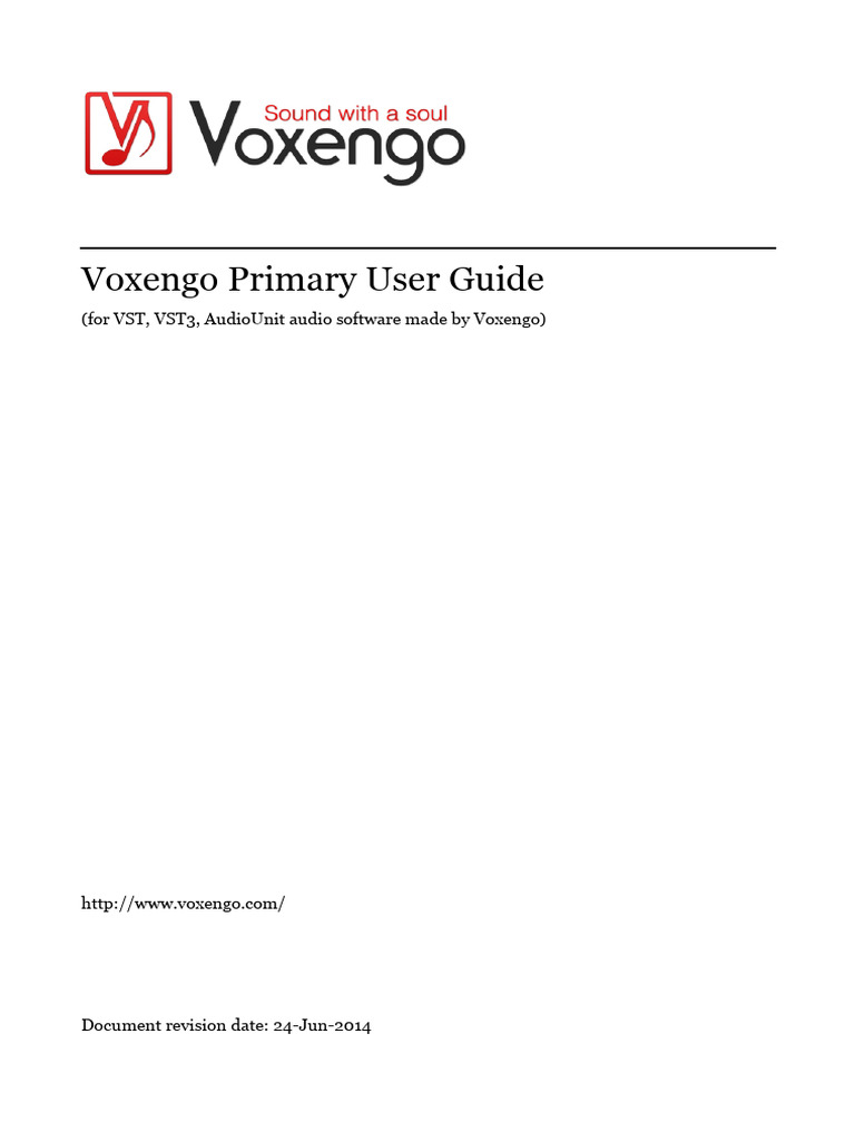 Voxengo Primary User Guide en | PDF | Spectral Density | Equalization (Audio)