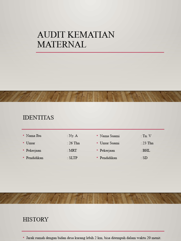 Audit Kematian Maternal | PDF