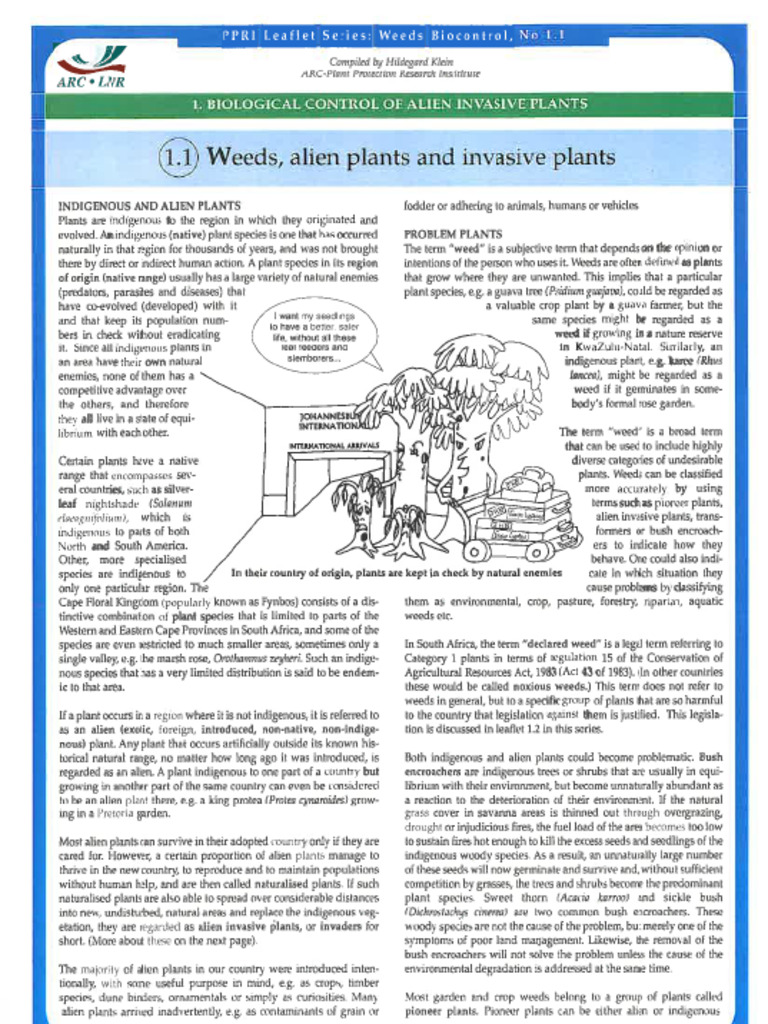 Biological Control of Alien Invasive Plants | PDF