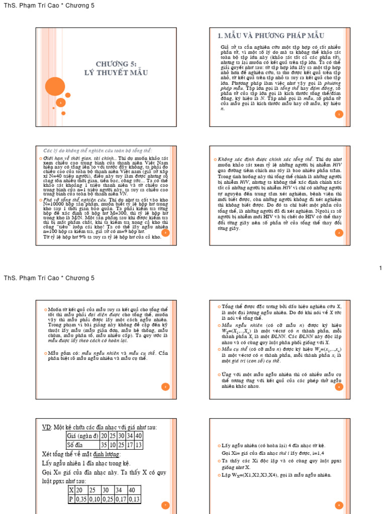 bài tập XSTK HVNH | PDF