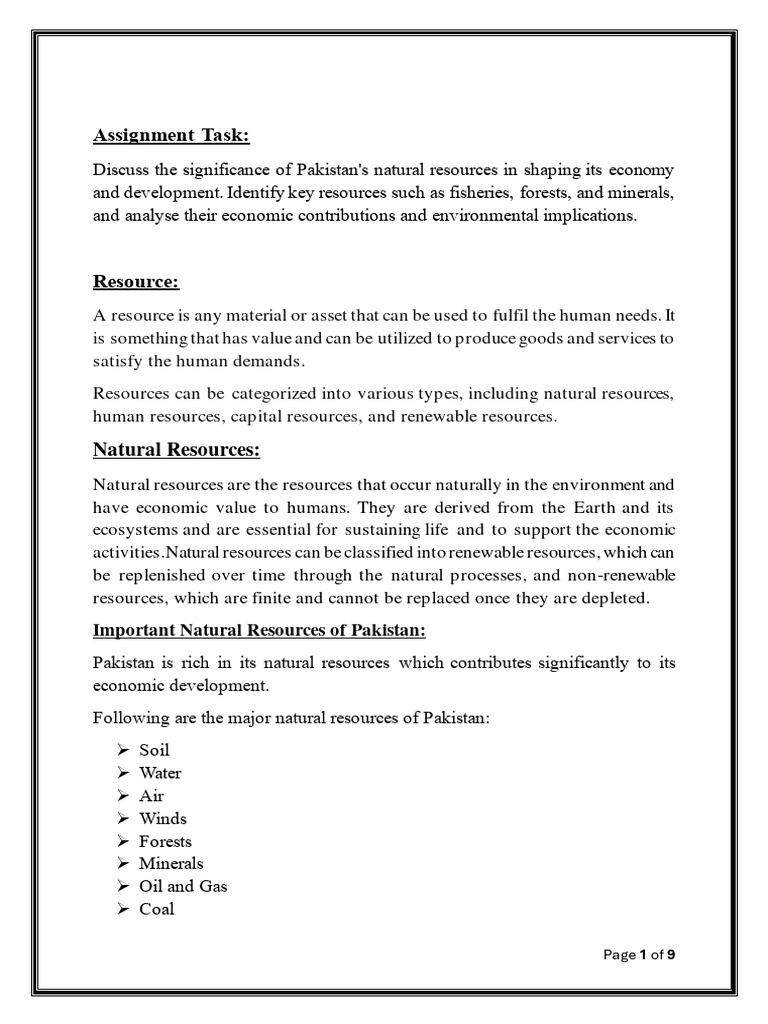 Pakistan Studies | PDF | Environmental Degradation | Resource
