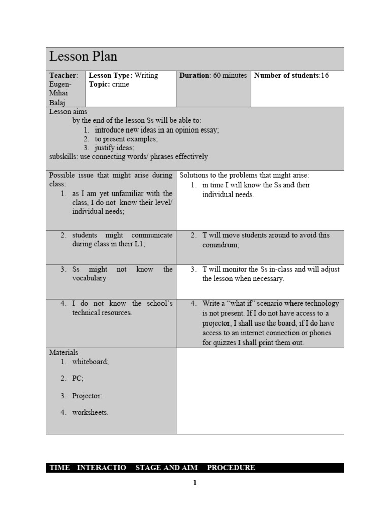 Kings Lesson Plan Mihai Balaj | Download Free PDF | Lesson Plan | Human ...