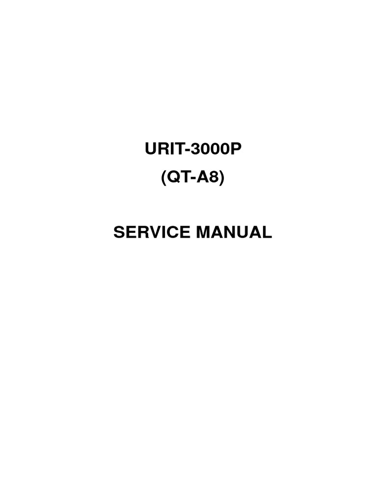 Service Manual | PDF | White Blood Cell | Red Blood Cell