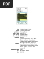 Thoreau - Where I Lived and What I Lived For | PDF | Walden | Henry ...