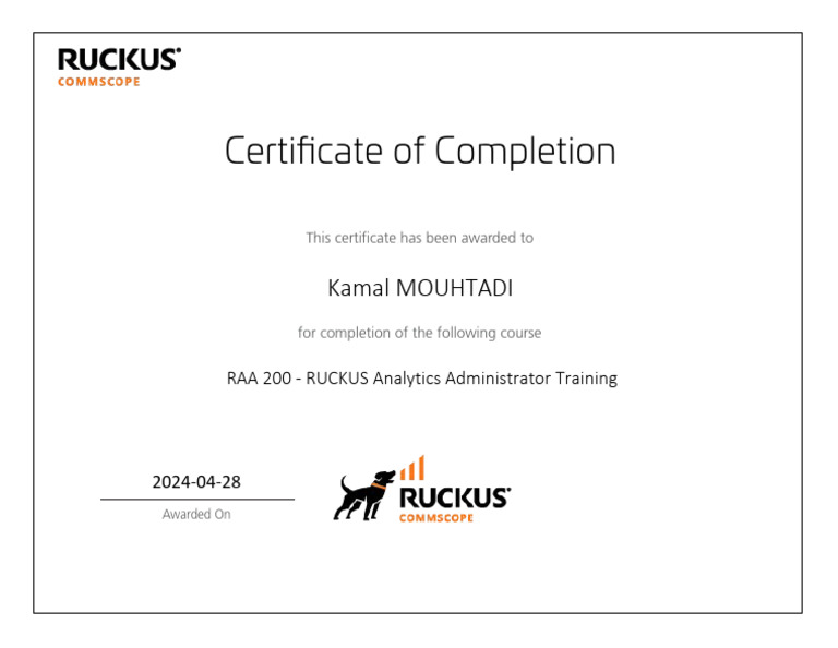 RAA 200 - RUCKUS Analytics Administrator Training | PDF