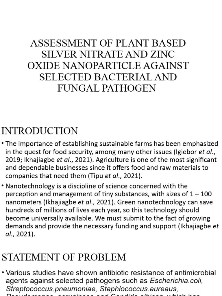 Presentation 1 | PDF | Antimicrobial | Zinc Oxide Presentation 1 | PDF | Antimicrobial | Zinc Oxide