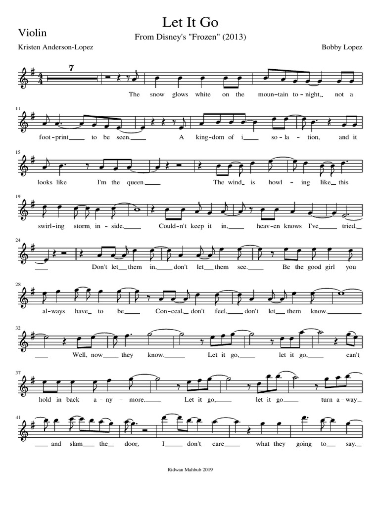 Let It GO | PDF | The Walt Disney Company