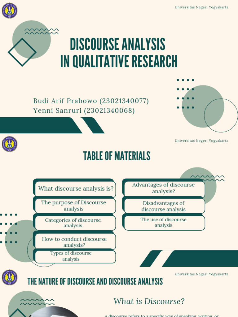 Group 7_Discourse Analysis | PDF | Discourse | Analysis