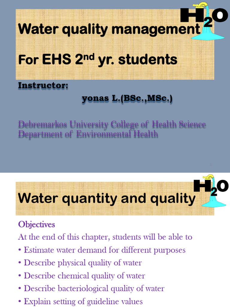 Water Quality 1 | PDF | Drinking Water | Water