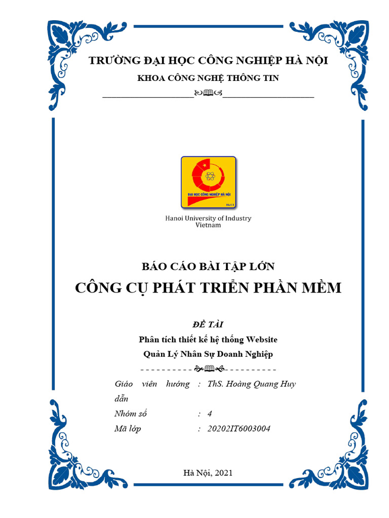 (123doc) - Bai-Tap-Lon-Cong-Cu-Phat-Trien-Phan-Mem-Dai-Hoc-Cong-Nghiep-Ha-Noi | PDF