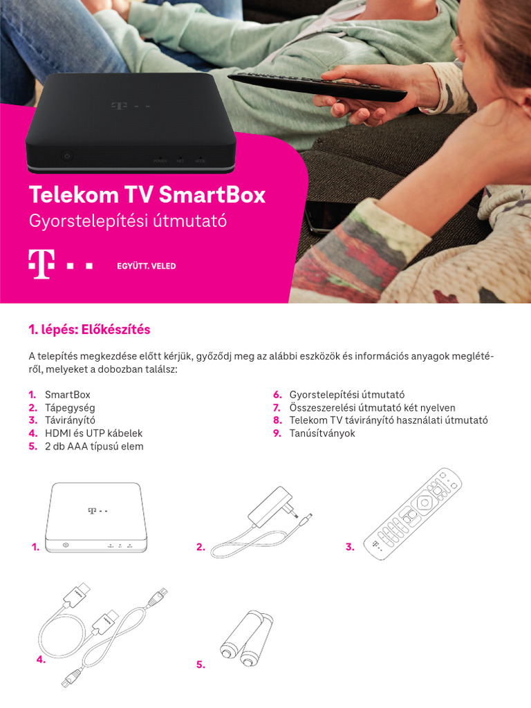 TelekomTV Vevoegyseg Kezelesi Utmutato SmartBox | PDF