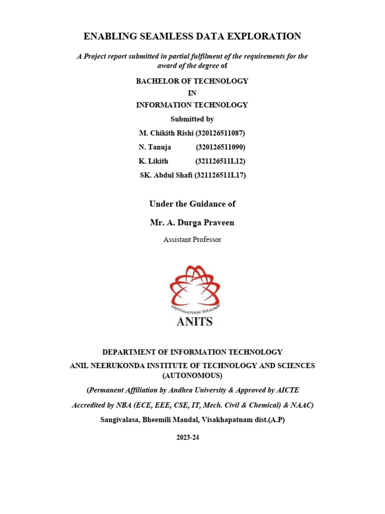 Final Project Document | PDF | Databases | Usability