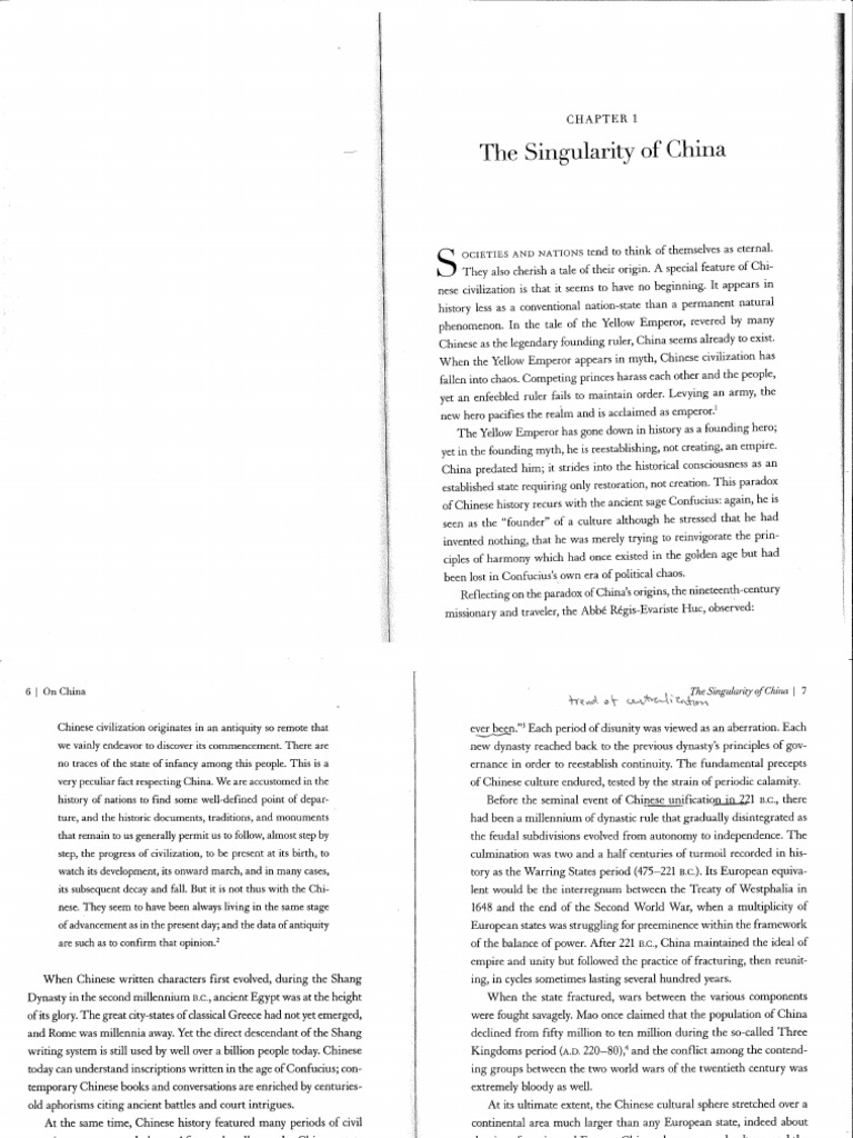 Kissingare-Chapter Singularity of China | PDF