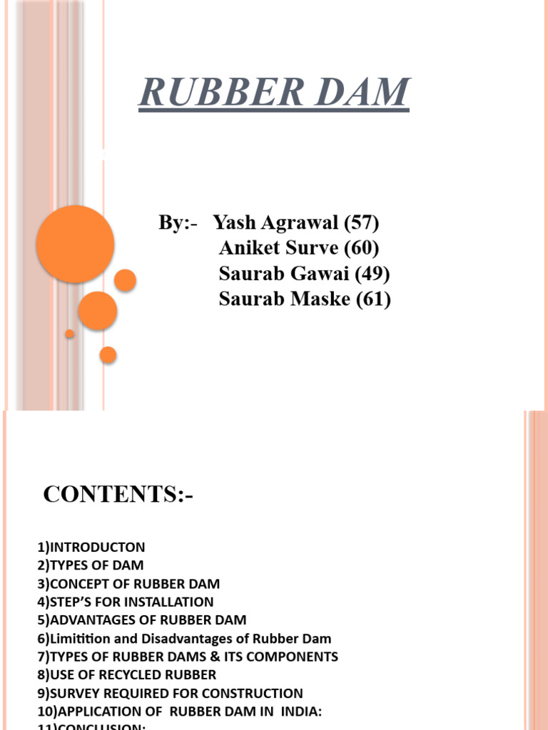 Rubber Dam | PDF | Dam | Hydroelectricity