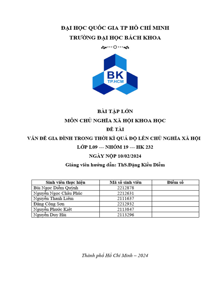 BTL CNKHXH - Nhóm 19 - L09 | PDF