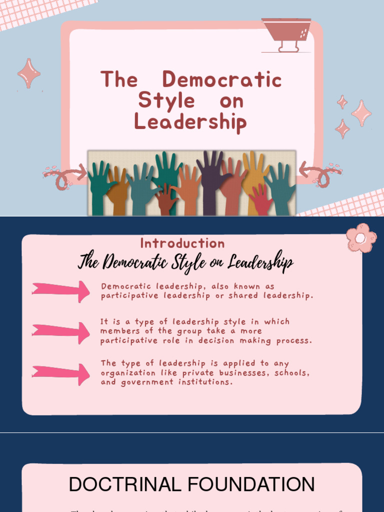 Democratic Leadership Explained | PDF | Leadership | Democracy