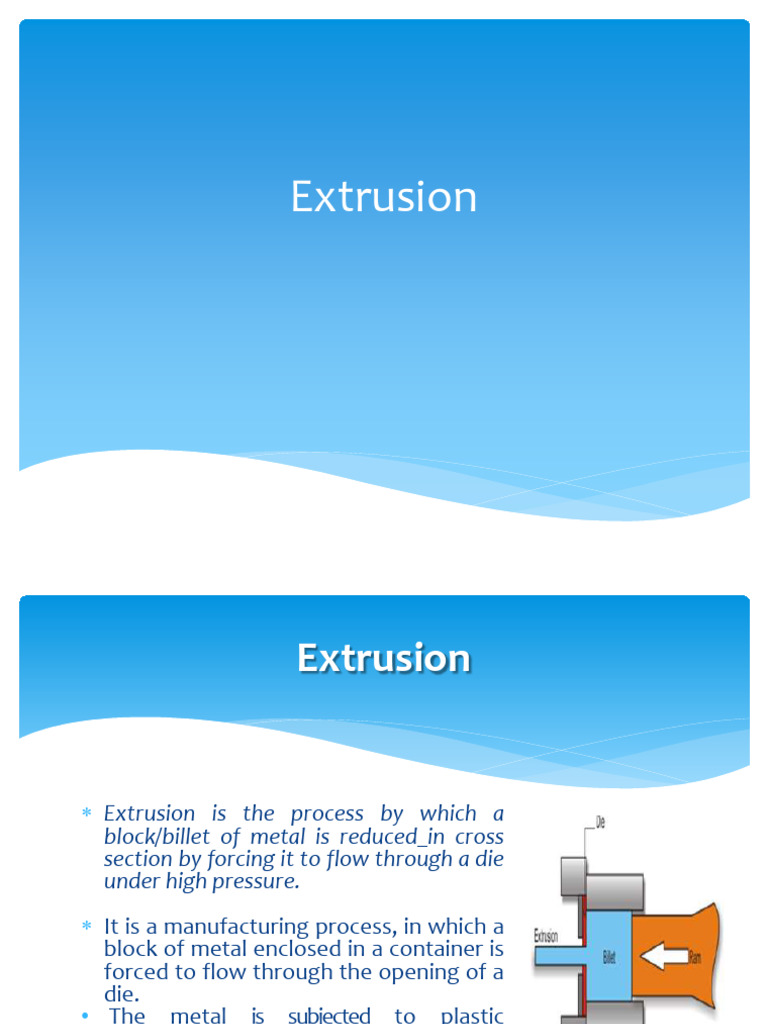 Extrusion | PDF | Extrusion | Physical Sciences