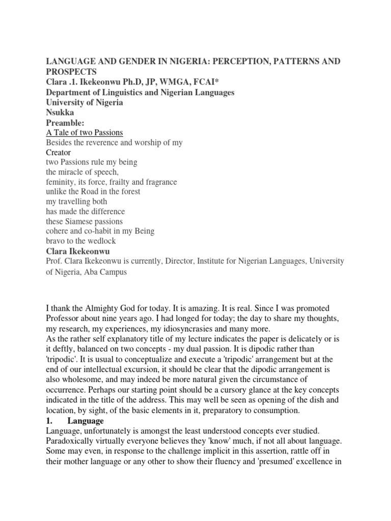 46th Inaugural Lecture | PDF | Phonology | Linguistics