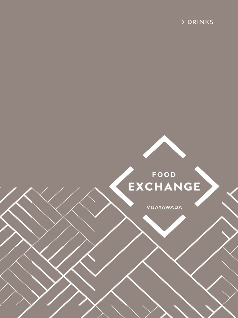 Food Exchange Drinks Menu | PDF