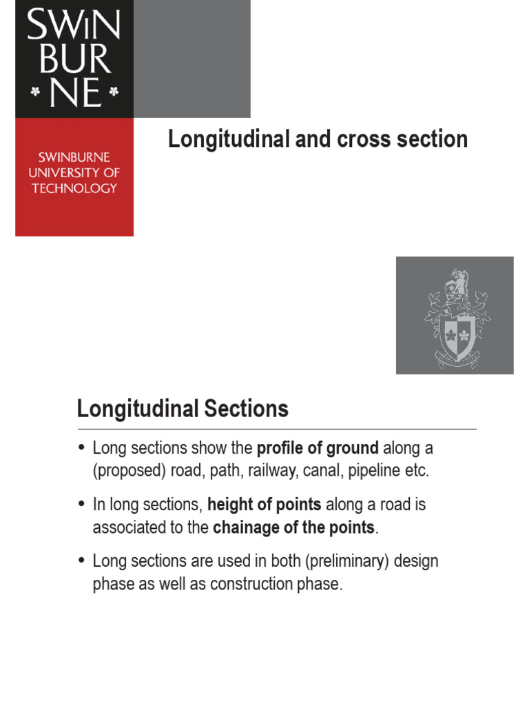 Longitudinal and Cross Sections Overview | PDF | Technology & Engineering