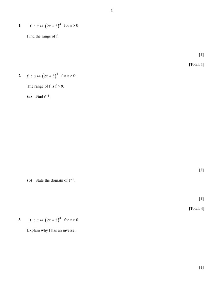 CH1 PYP Functions Absolute and Inverse QP | PDF | Function (Mathematics ...