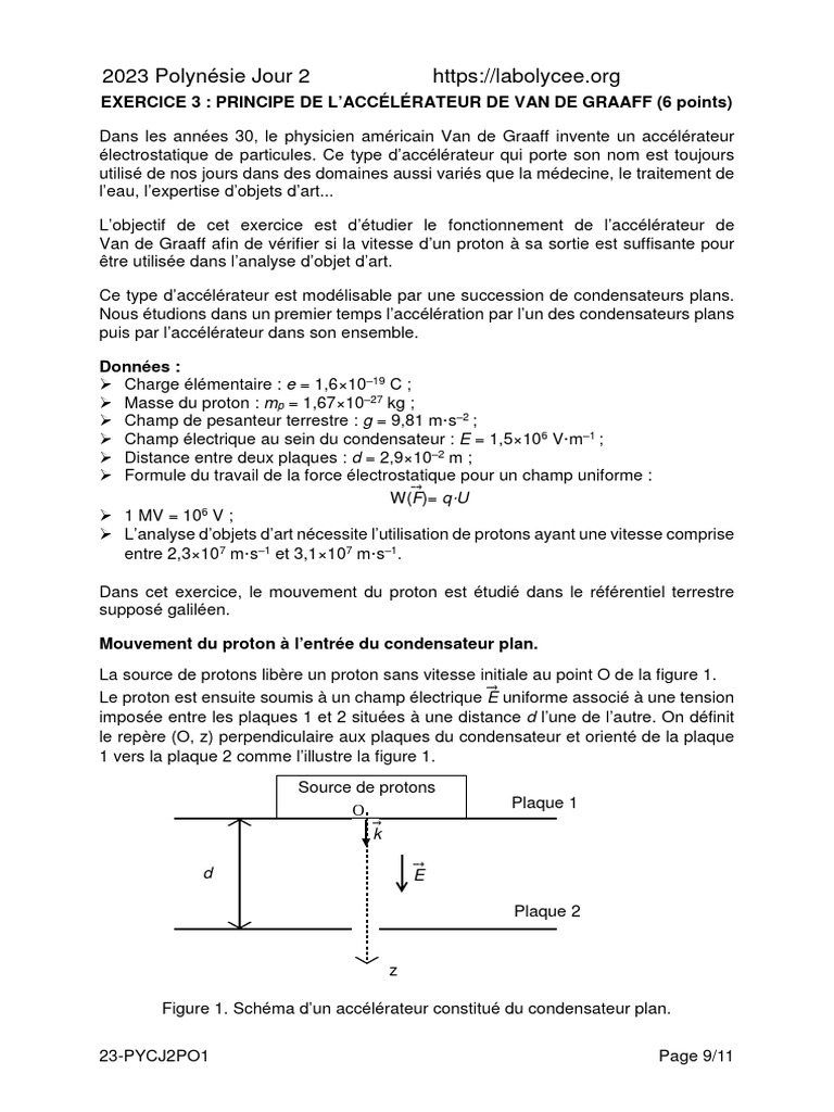 Étude de l'accélérateur Van de Graaff | PDF | Accélérateur de ...