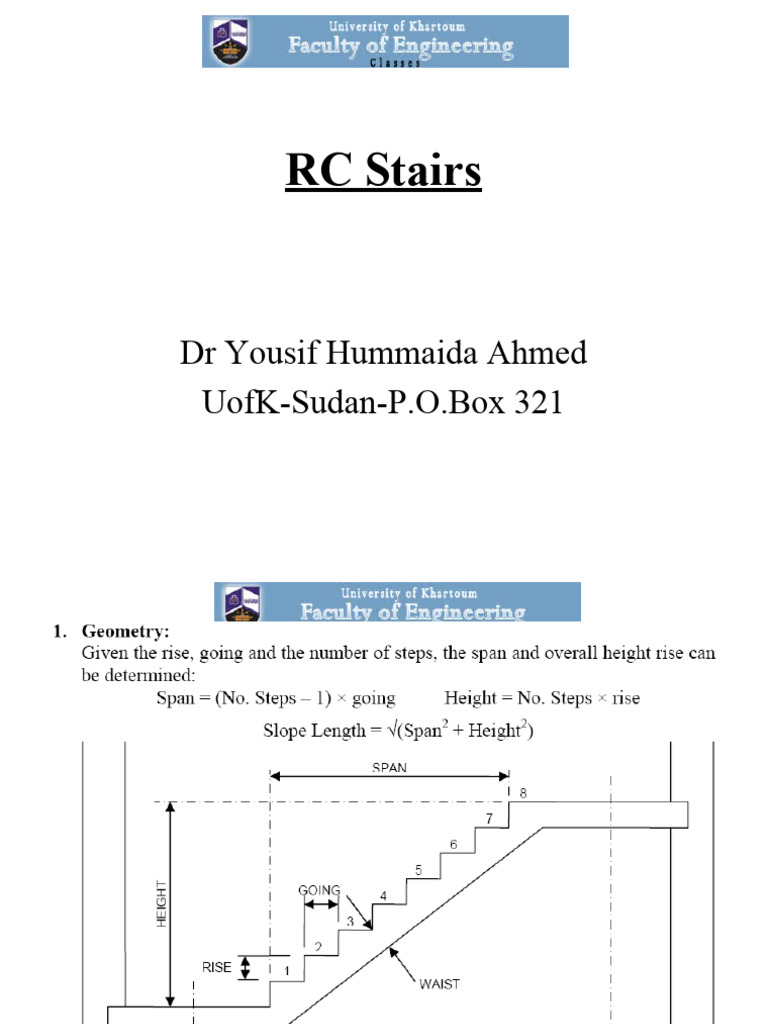 Lec8-Reinforced Concrete Stairs | PDF