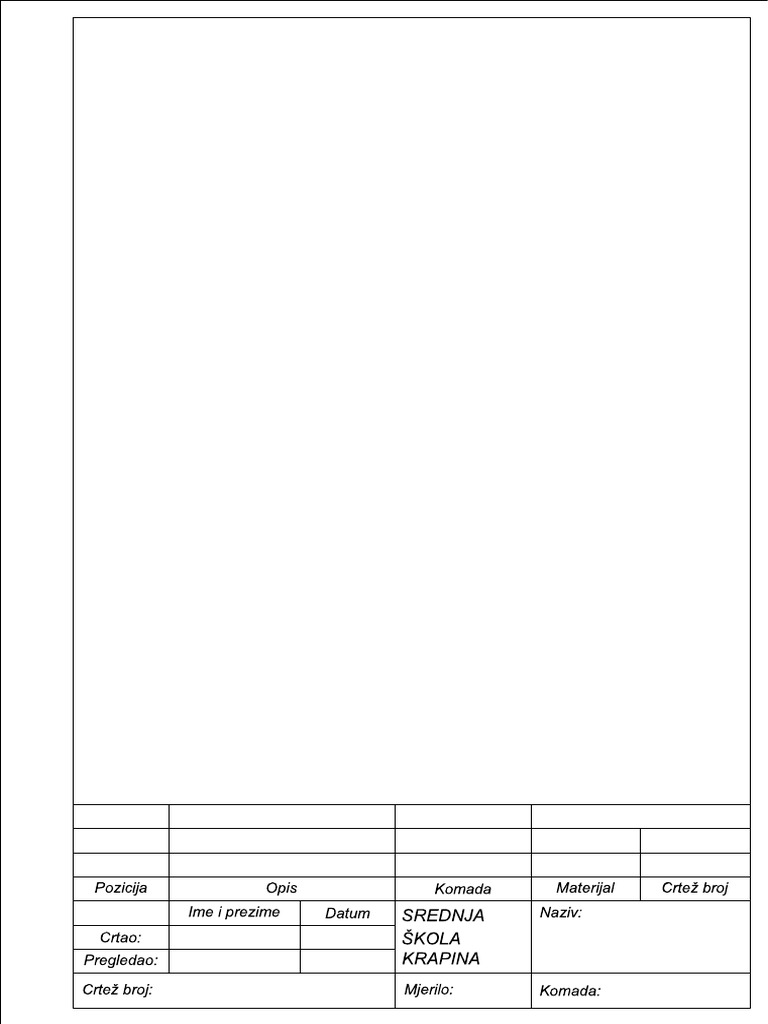 Sastavnica Sklopni Crtež | PDF