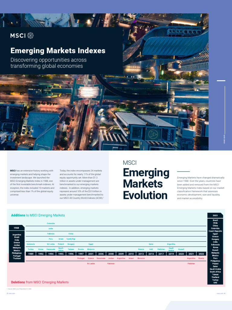 MSCI Emerging Markets Indexes | PDF | Msci | Investing