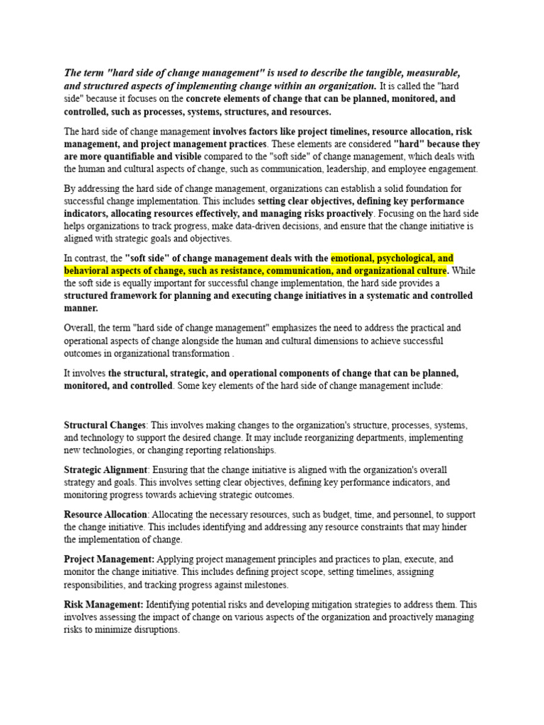 Change Management | Download Free PDF | Change Management | Project Management