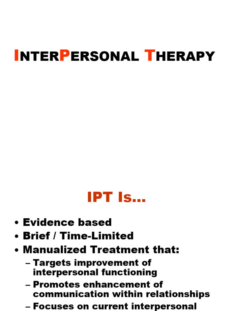 IPT and IPT-E (2) | Download Free PDF | Psychotherapy | Grief