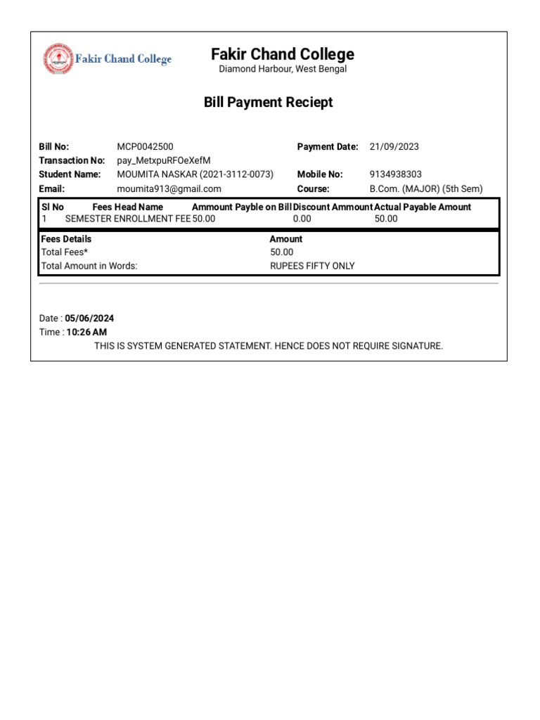 Fakir Chand College | PDF