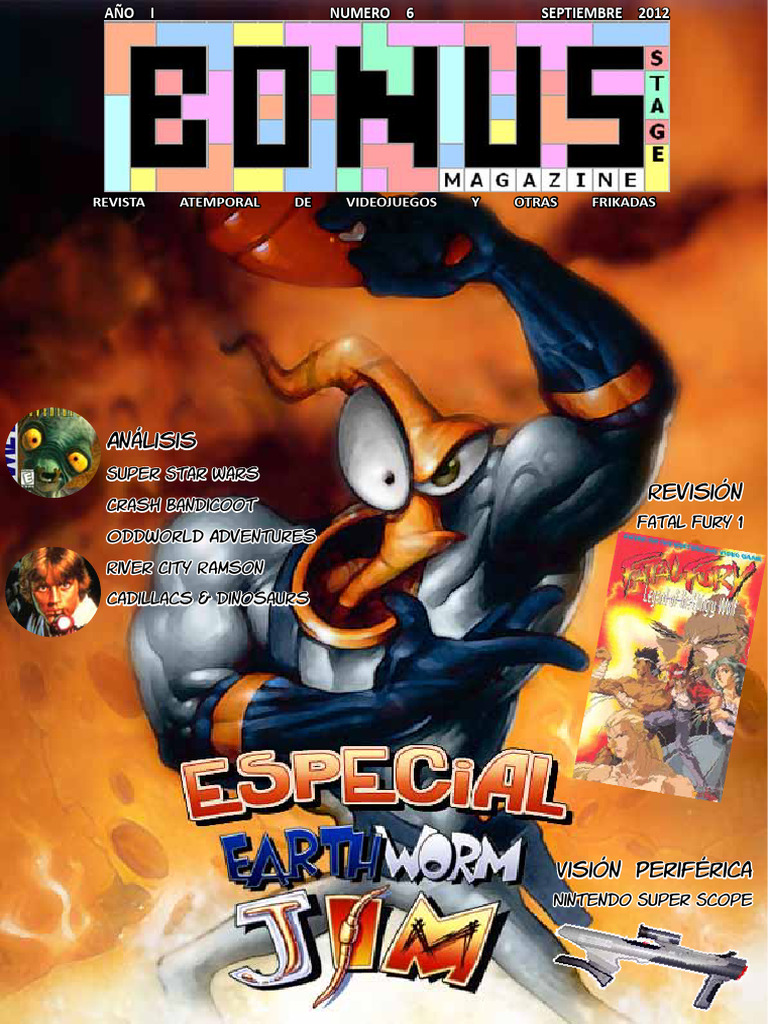 Bonus Stage Magazine 06 Especial-Earthworm-Jim | PDF