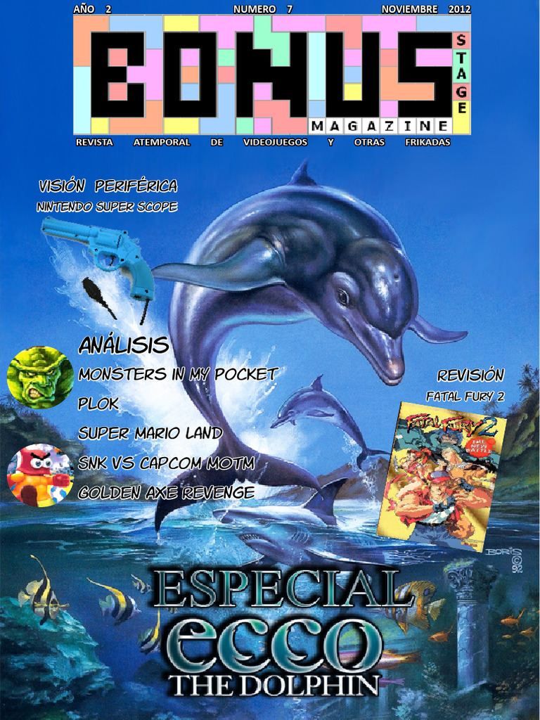 Bonus Stage Magazine 07 Especial-Ecco-The-Dolphin | PDF | Videojuegos ...