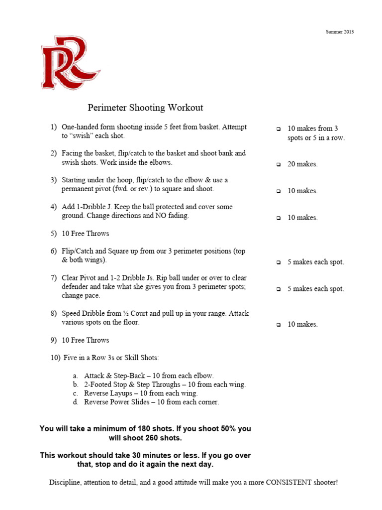Perimeter Shooting Workout | PDF | Home & Garden