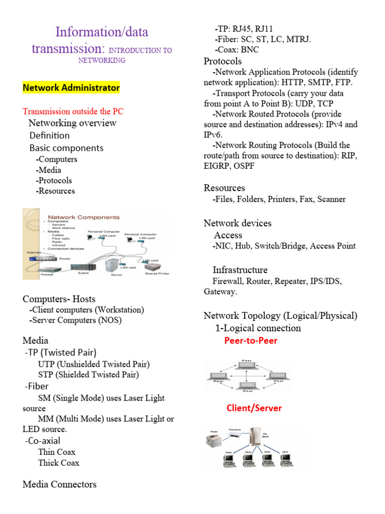 CCNA Winter 2022 Week Two 2 | PDF | Computer Network | Network Topology