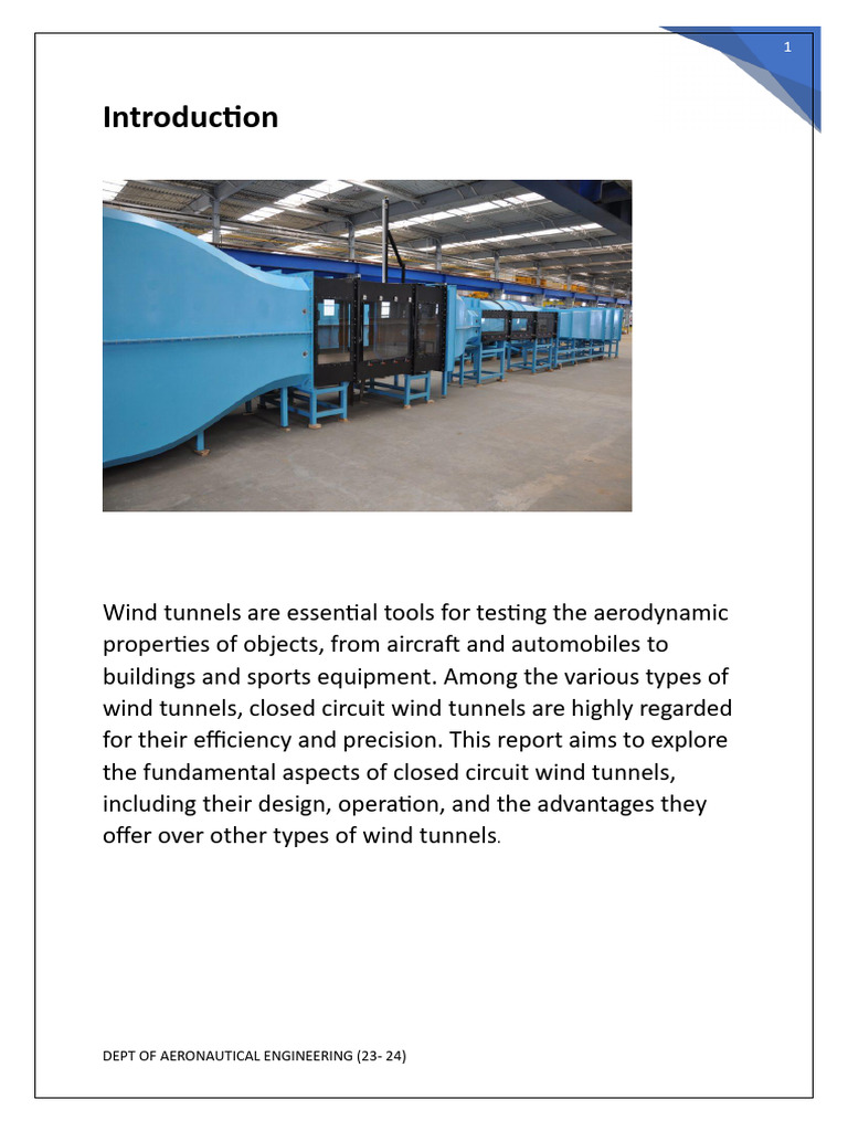 Wind Tunnel | PDF | Wind Tunnel | Engineering
