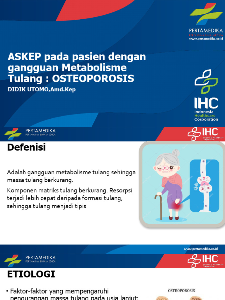 ASKEP OSTEOPOROSIS - DIK.new | PDF