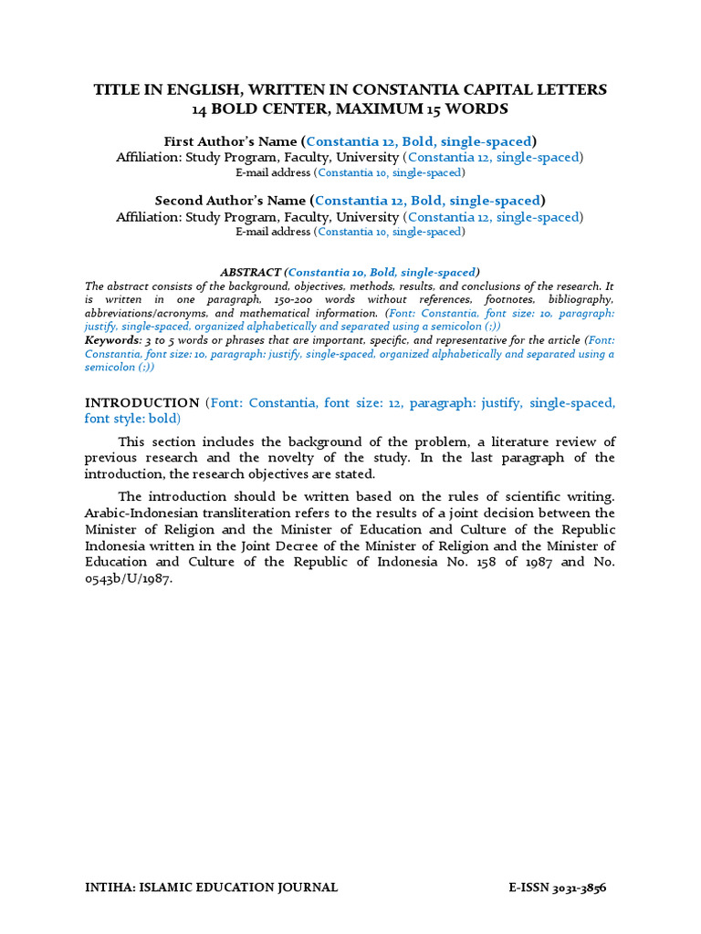 English Journal - Jurnal Intiha | PDF | Citation | Data