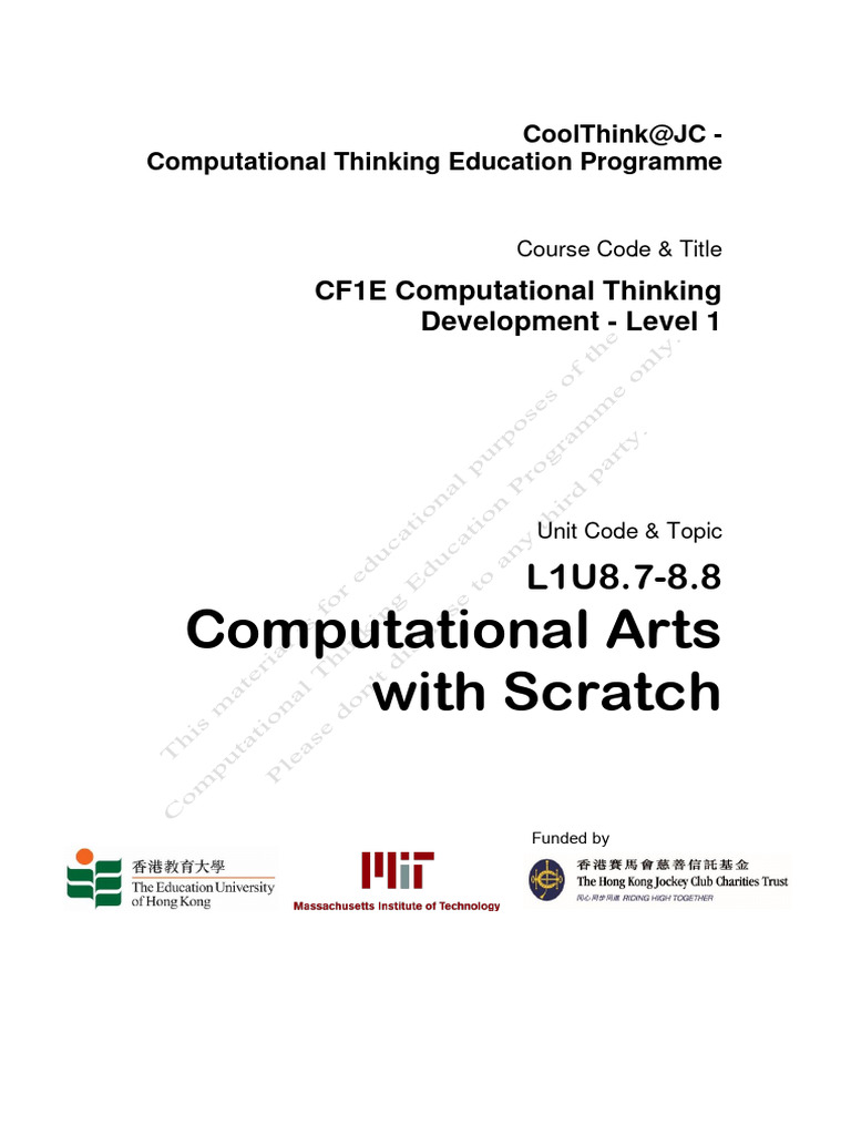 Unit Outline | PDF | Scratch (Programming Language) | Thought