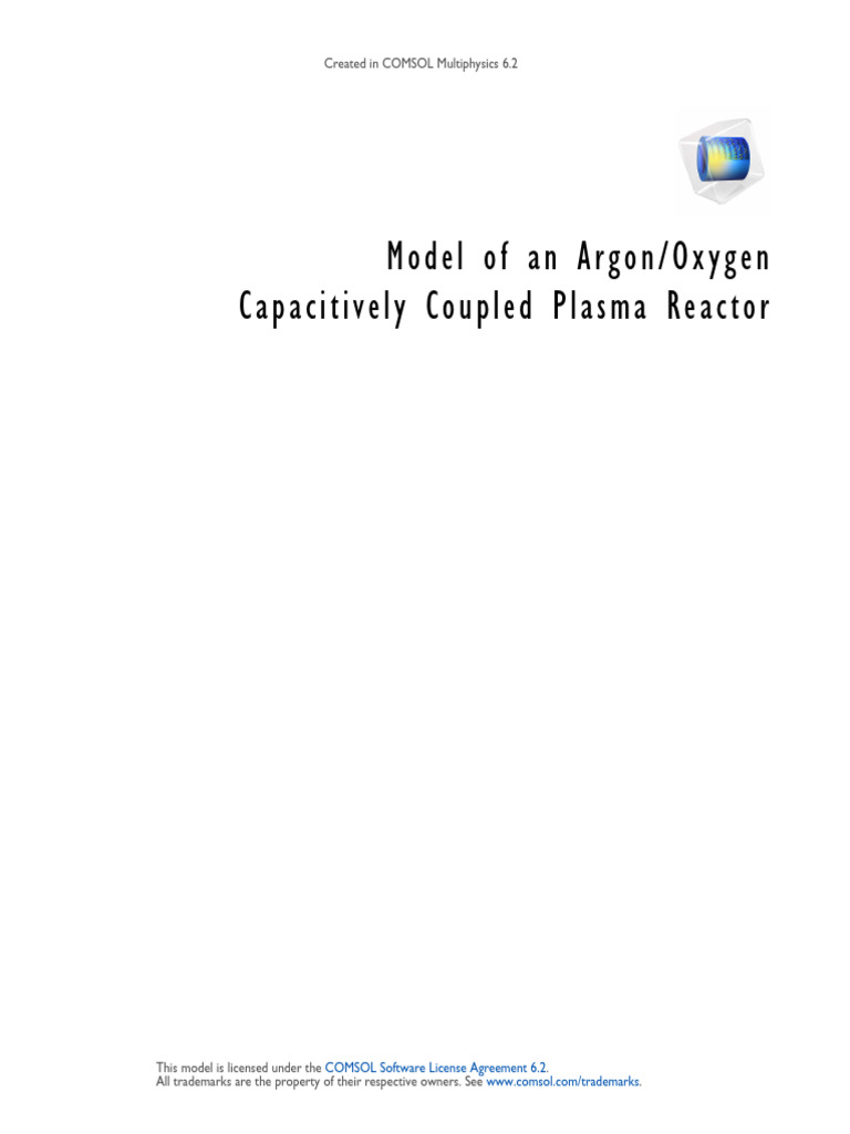 Argon/Oxygen Plasma Reactor Model | PDF | Ion | Plasma (Physics)