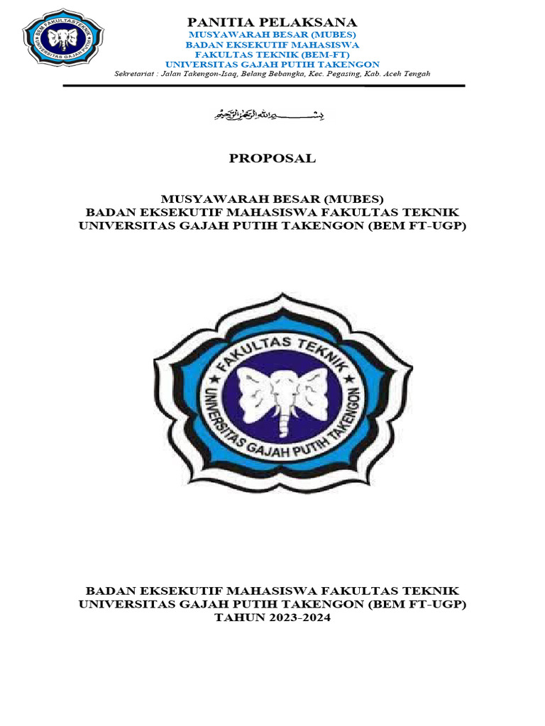 Proposal Mubes BEM FT 2023 | PDF | Komputer