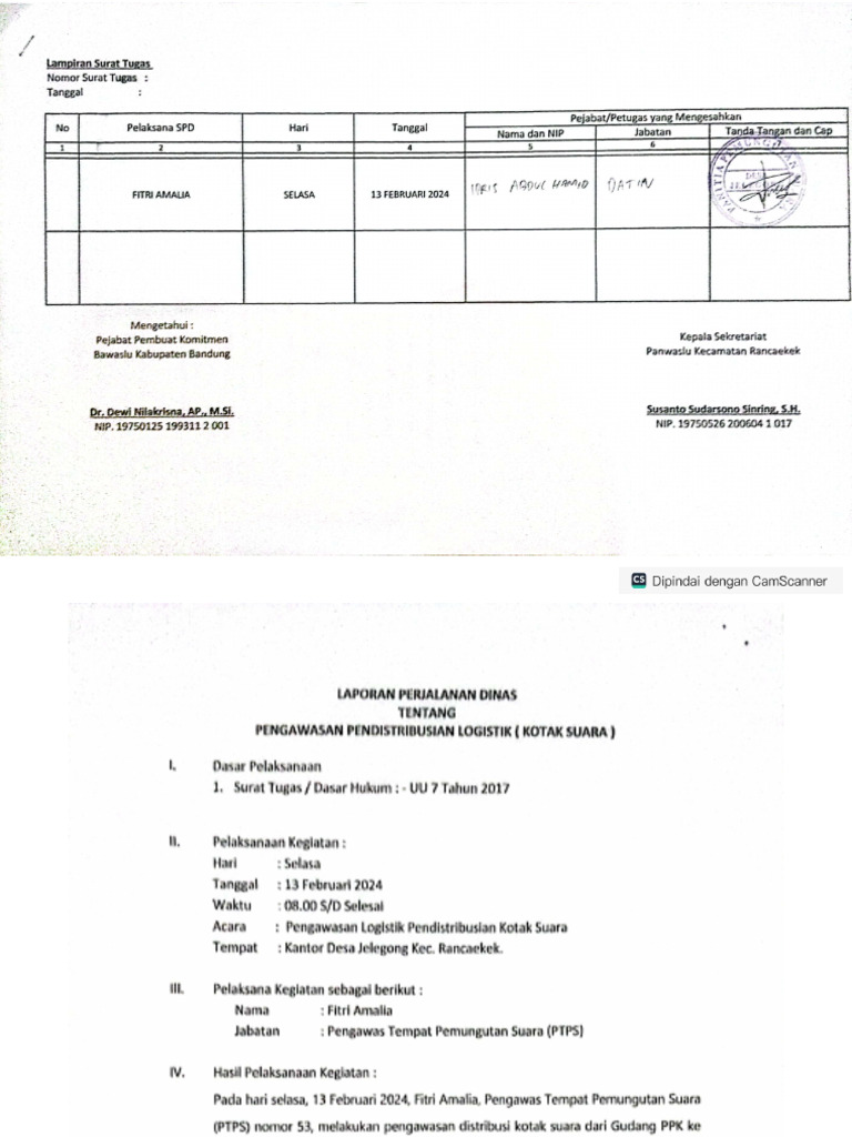 SPJ Dan Visum Fitri Amalia | PDF