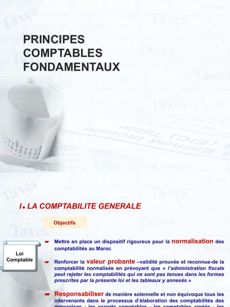 7 Principes Comptables Fondamentaux | PDF | Comptabilité | Comptabilité ...