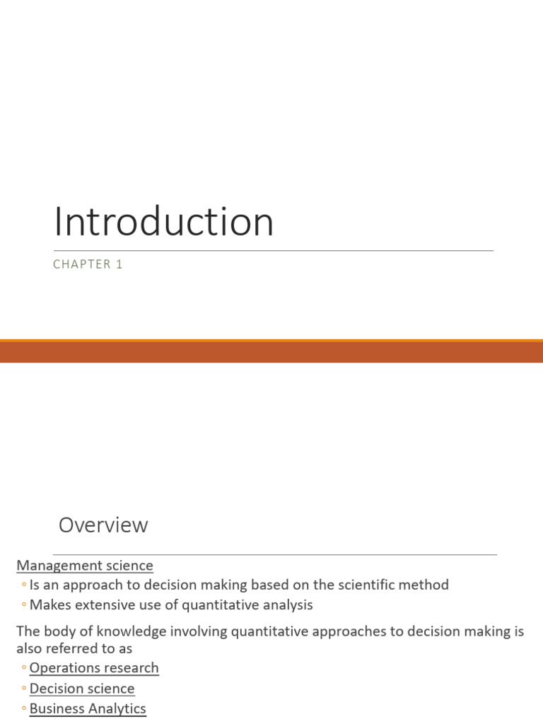 Module 1 - Introduction To Decision and Models | PDF | Level Of Measurement | Categorical Variable
